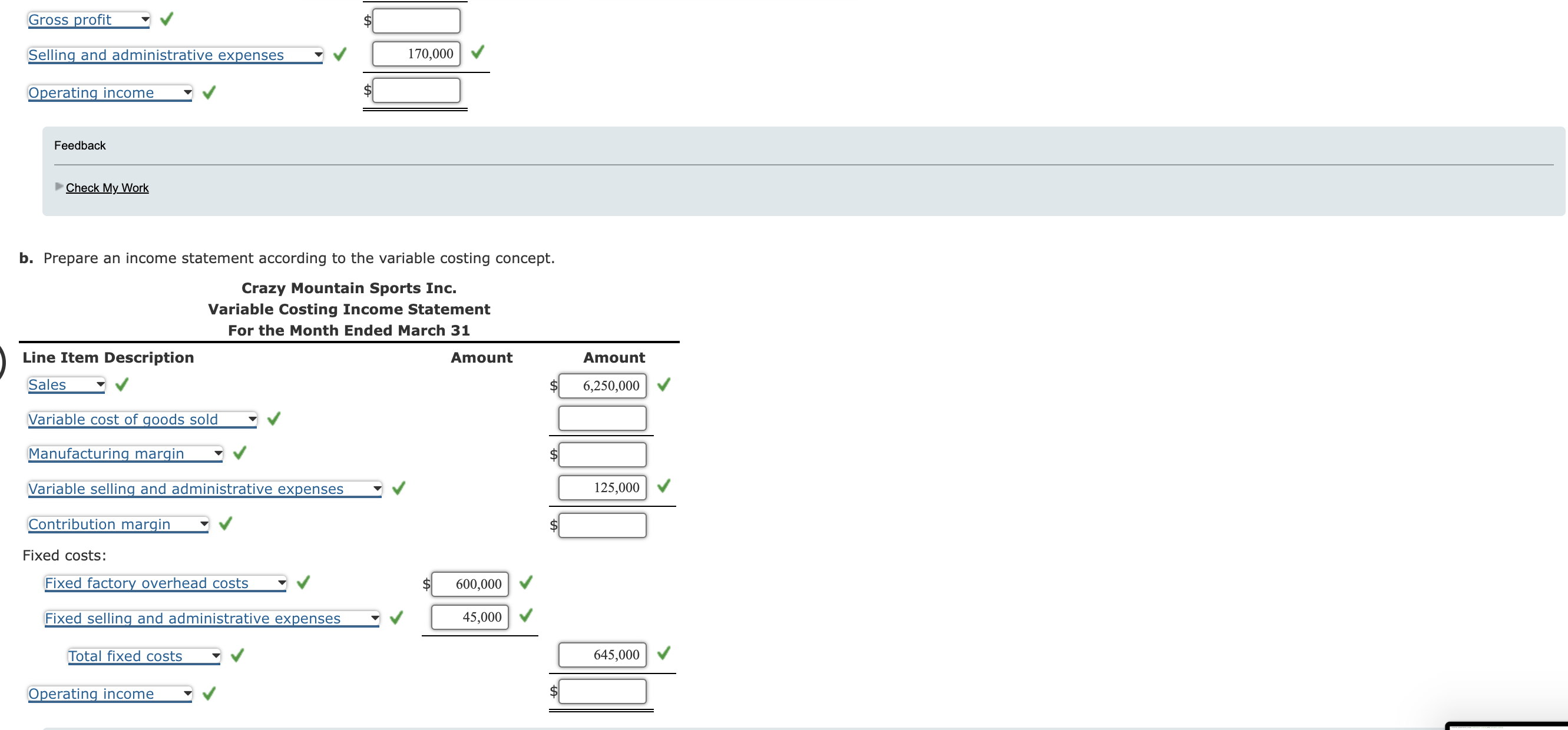 Solved Income Statements under Absorption Costing and | Chegg.com