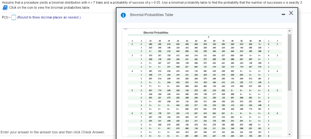 Solved Assume that a procedure yields a binomial | Chegg.com Solved Assume that a procedure yields a binomial | Chegg.com