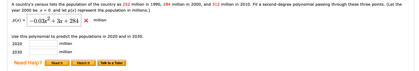Solved A country's census lists the population of the | Chegg.com