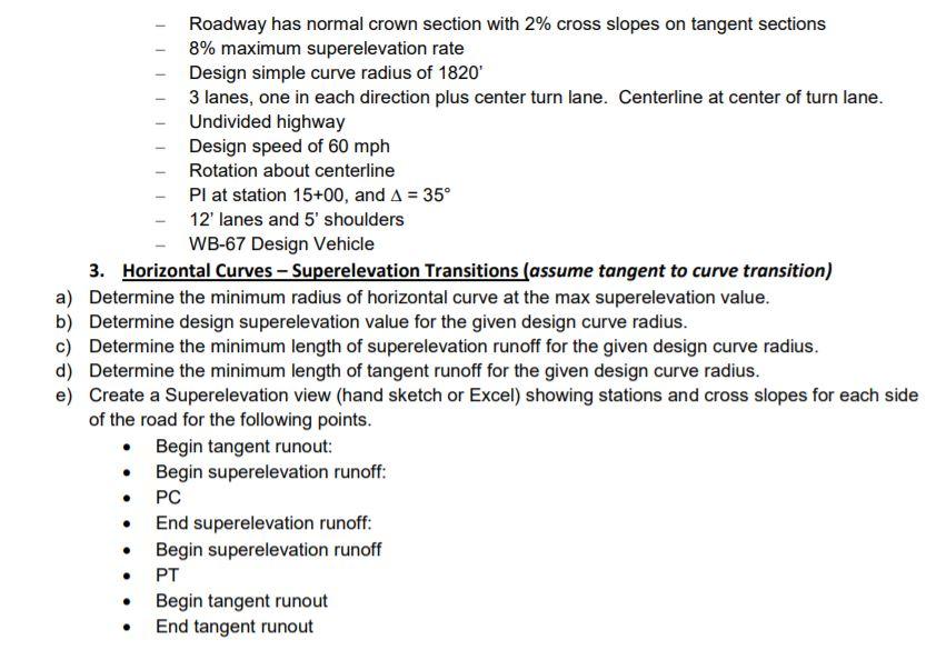 Solved Roadway has normal crown section with 2% cross slopes | Chegg.com