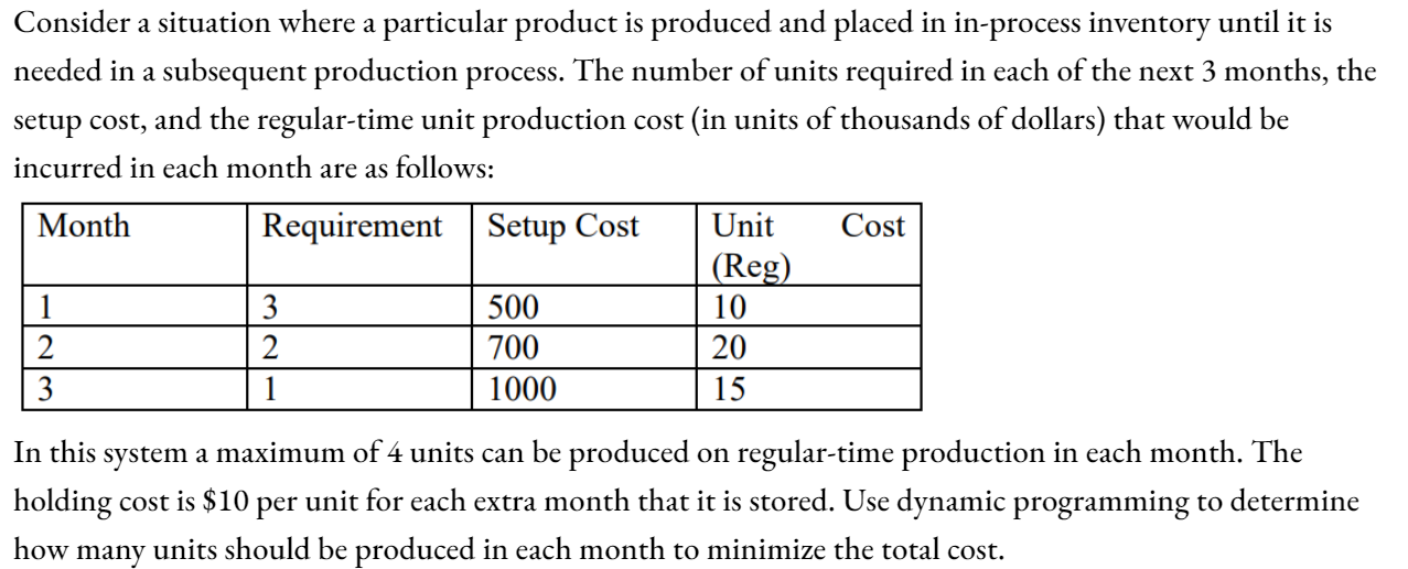 Solved Consider a situation where a particular product is | Chegg.com