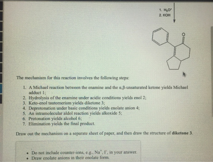 Solved 2. KOH The mechanism for this reaction involves the | Chegg.com