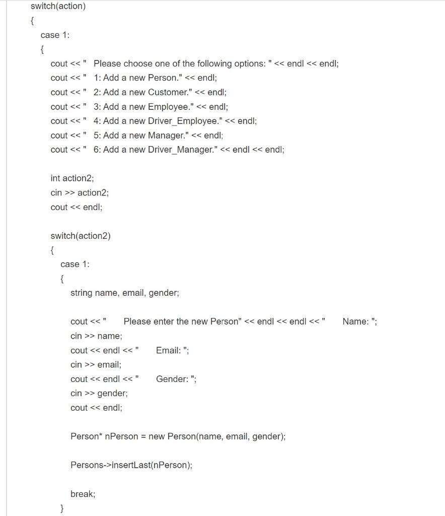 Solved - You decided to use Singly Linked Lists, SLL, to | Chegg.com