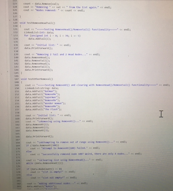 Solved All I need is the header file (LinkedList.h). | Chegg.com