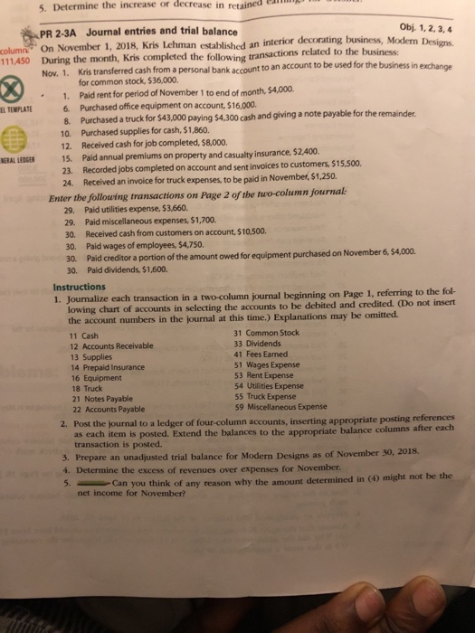 Solved 5. Determine the increase or decrease in retained | Chegg.com