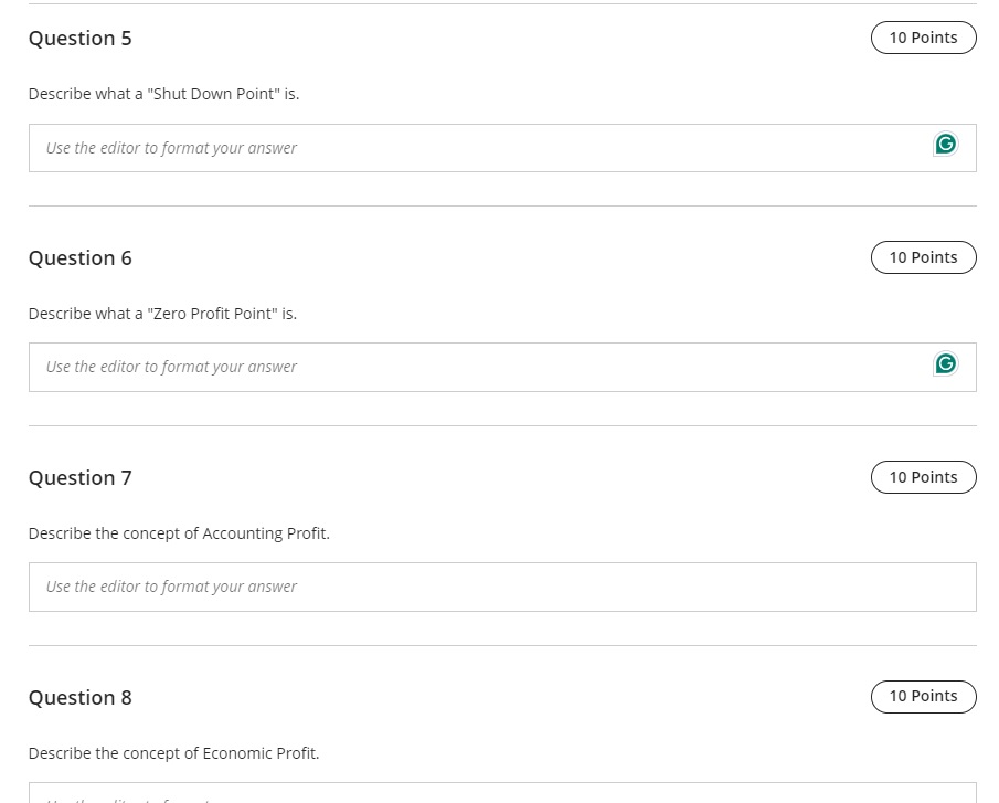 Solved The point where MC crosses ACQuestion 5Describe what | Chegg.com