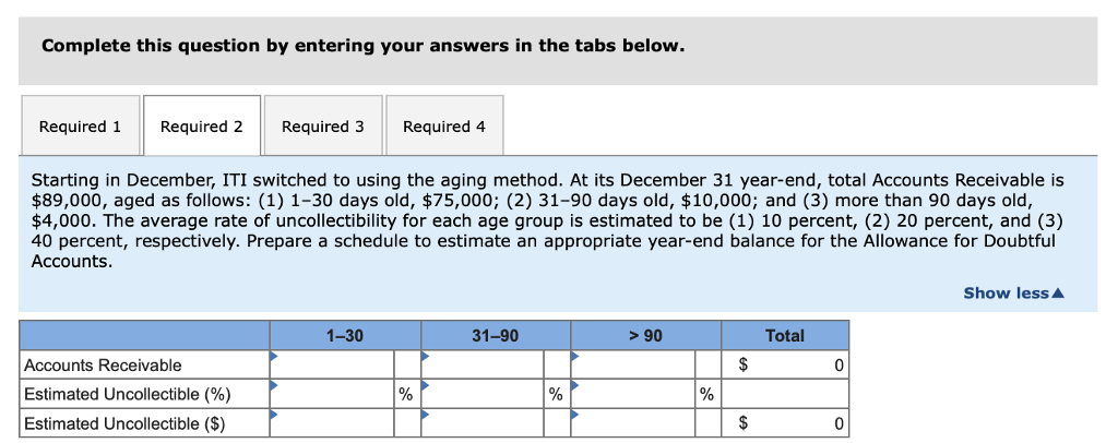 Solved E8-8 Recording and Reporting Allowance for Doubtful | Chegg.com