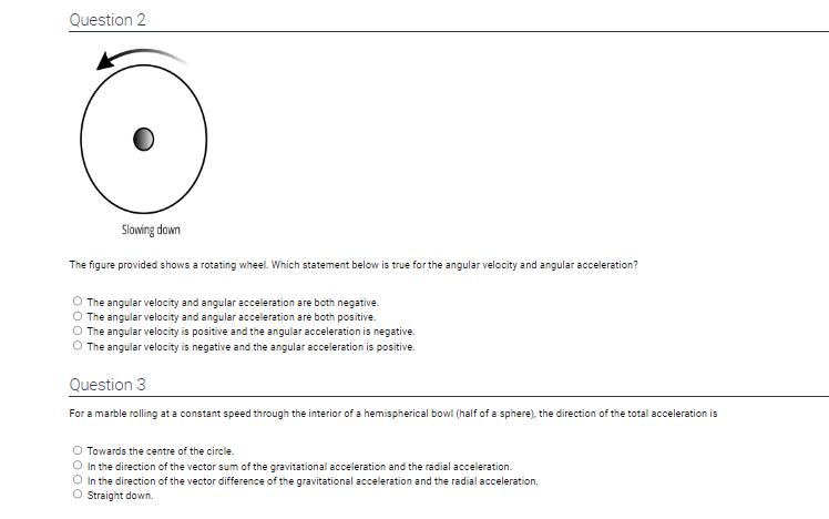 Solved The figure provided shows a rotating wheel. Which | Chegg.com