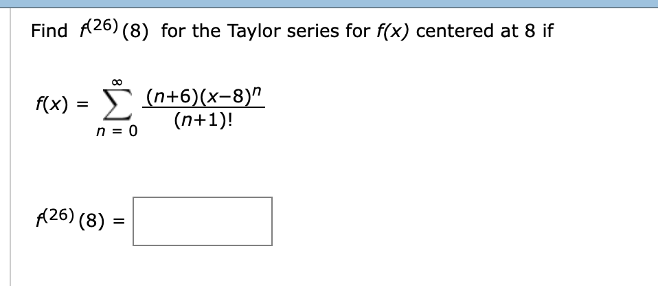 Solved Find the Taylor series for f(x) centered at the given | Chegg.com