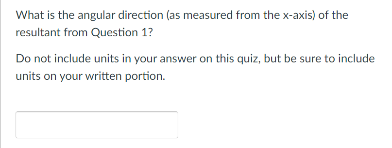 Solved What is the angular direction (as measured from the | Chegg.com