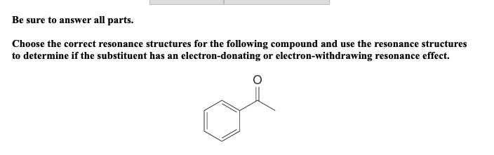 Solved Be sure to answer all parts. Choose the correct | Chegg.com