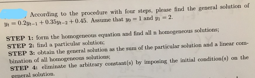 Solved According to the procedure with four steps, please | Chegg.com