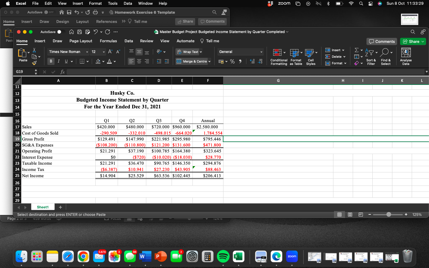 Select destination and press ENTER or choose Paste | Chegg.com