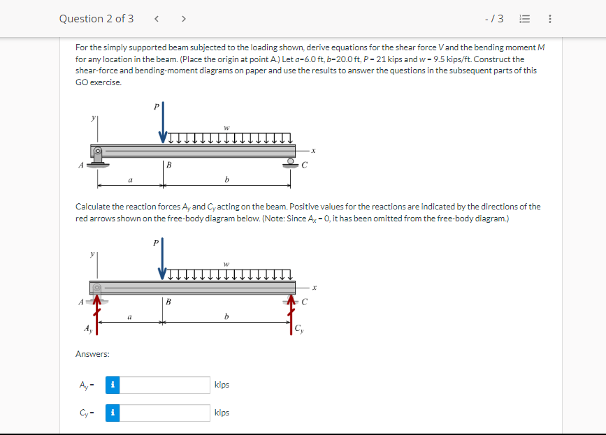 Solved For the simply supported beam subjected to the | Chegg.com