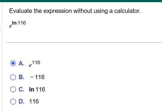 Solved Evaluate the expression without using a calculator. | Chegg.com