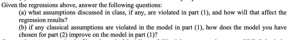 Solved regress price mpg rep 78 weight displacement foreign | Chegg.com
