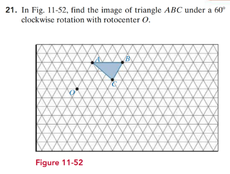 21. In Fig. 11-52, find the image of triangle ABC | Chegg.com