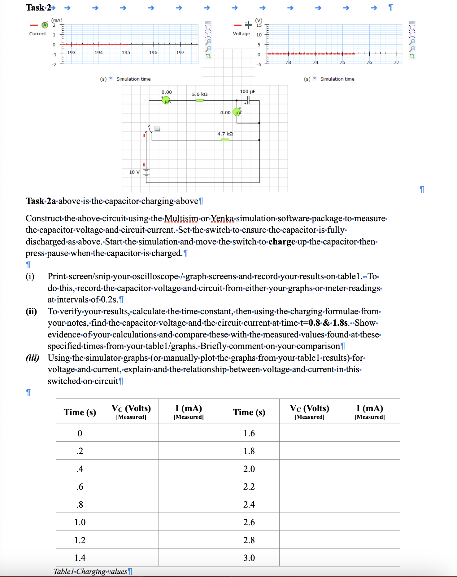 Construct the above circuit using the Multisim·or | Chegg.com