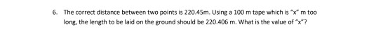 Solved 6. The correct distance between two points is | Chegg.com