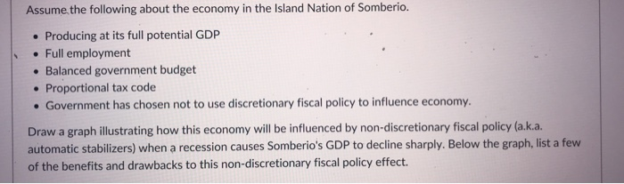 Solved Assume the following about the economy in the Island | Chegg.com