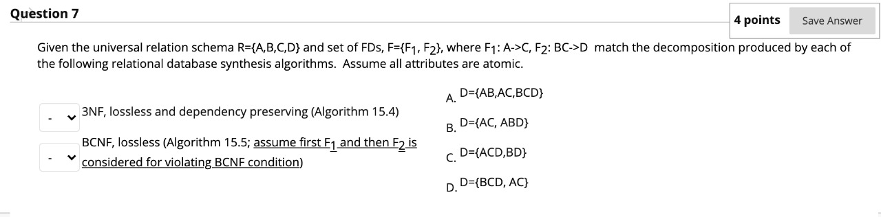 Solved Question 7 4 points Save Answer Given the universal | Chegg.com
