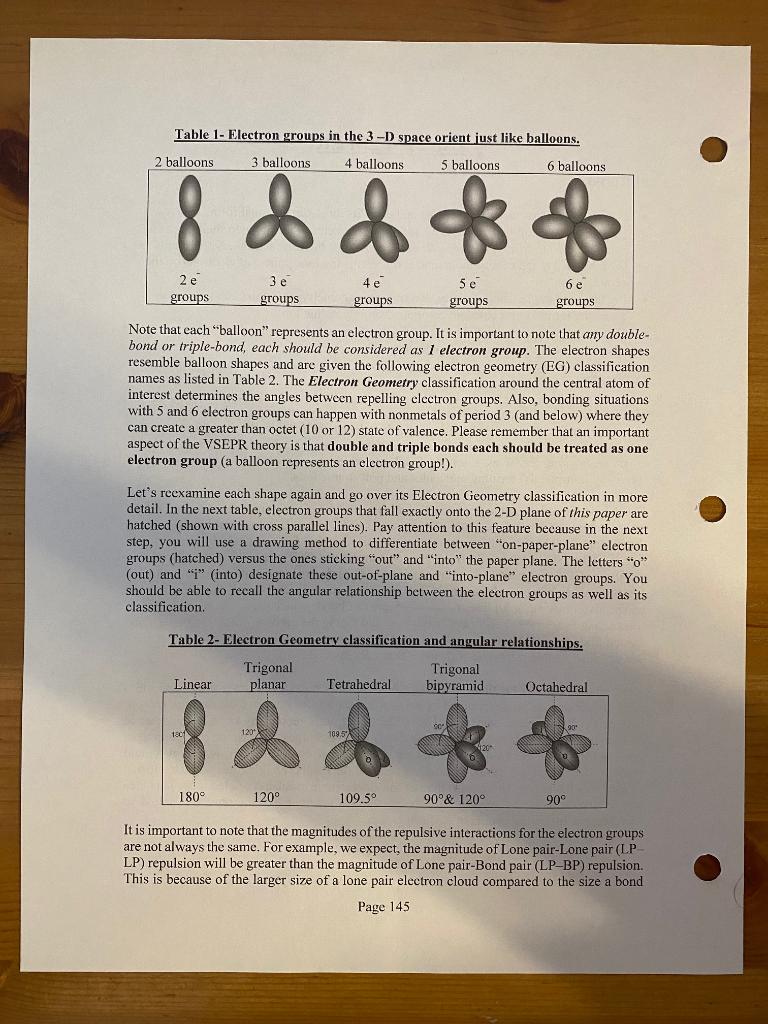 Solved Lab 21-VESPER PURPOSE . Predict Lewis structure of | Chegg.com