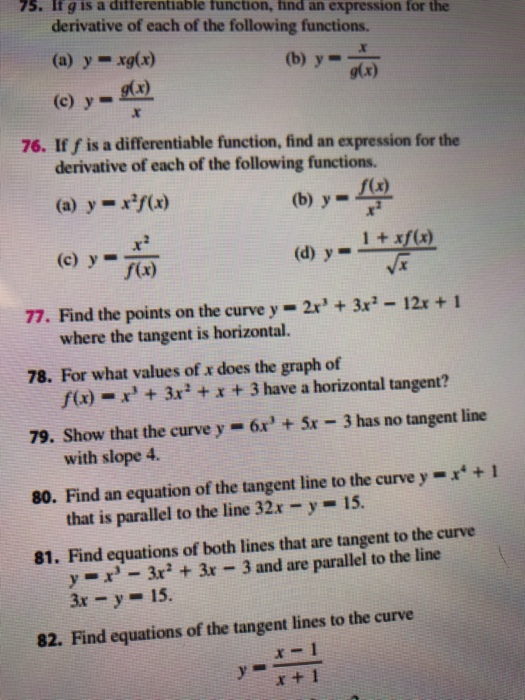 Solved If g is a differentiable function, find an expression | Chegg.com