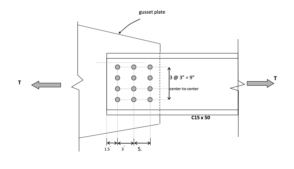 Solved Determine the Tensile Strength of the C15 x 50 | Chegg.com