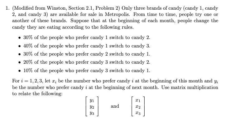 Solved 1. (Modified from Winston, Section 2.1, Problem 2) | Chegg.com