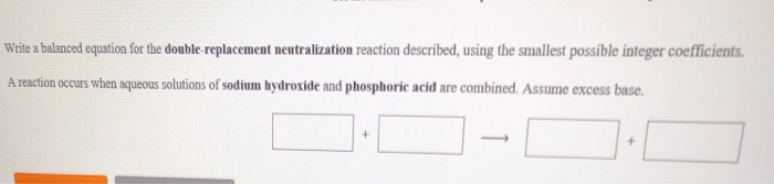 Solved Write a balanced equation for the double-replacement | Chegg.com