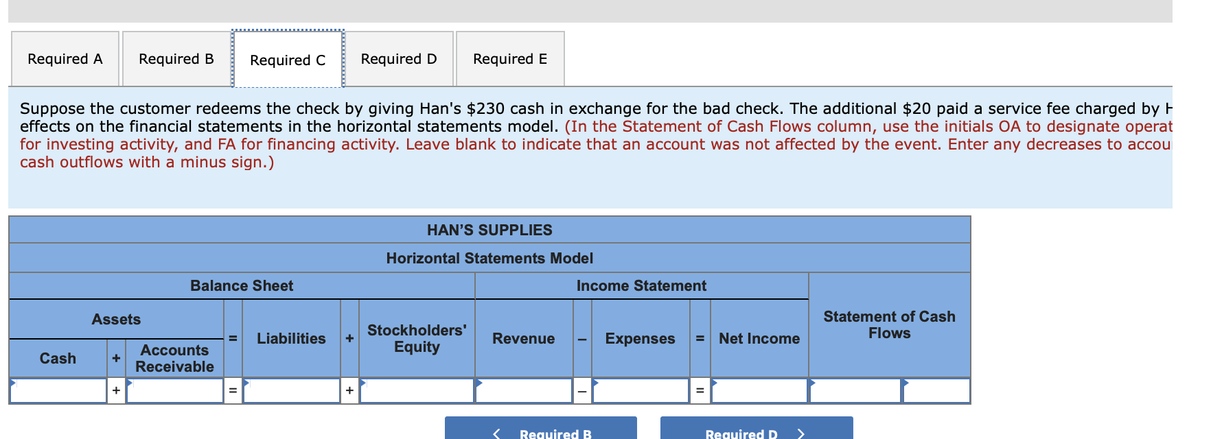 Solved Han's Supplies' bank statement contained a $210 NSF | Chegg.com
