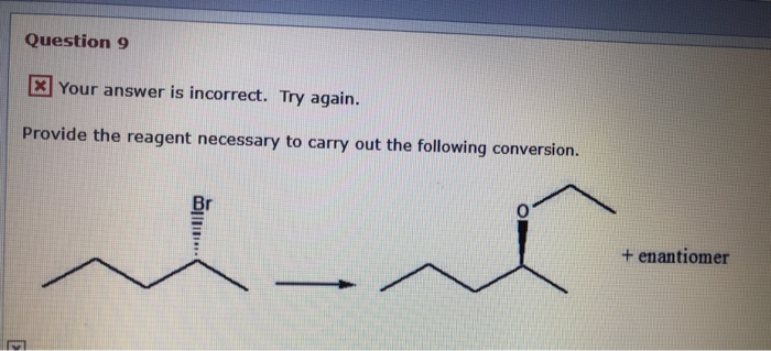 Solved Question 9 [ Your answer is incorrect. Try again. | Chegg.com
