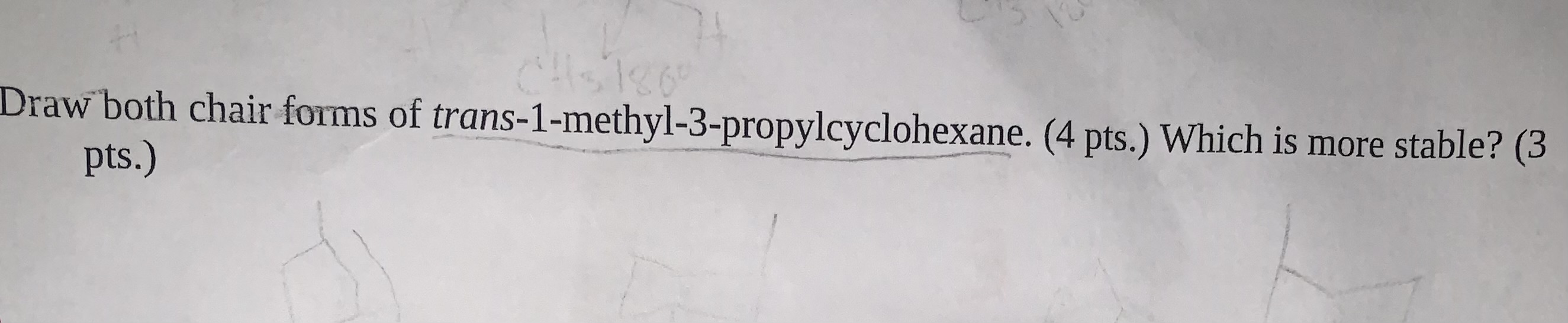 Solved Draw both chair forms of | Chegg.com