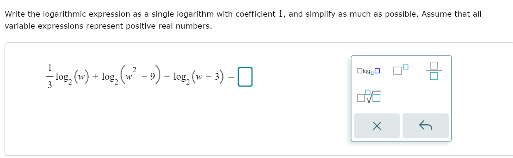 Solved Write the logarithm as a sum or difference of | Chegg.com