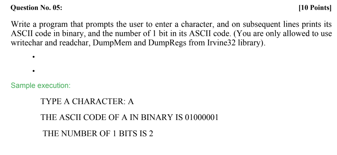 Solved Please solve this assembly language question (Irvine | Chegg.com