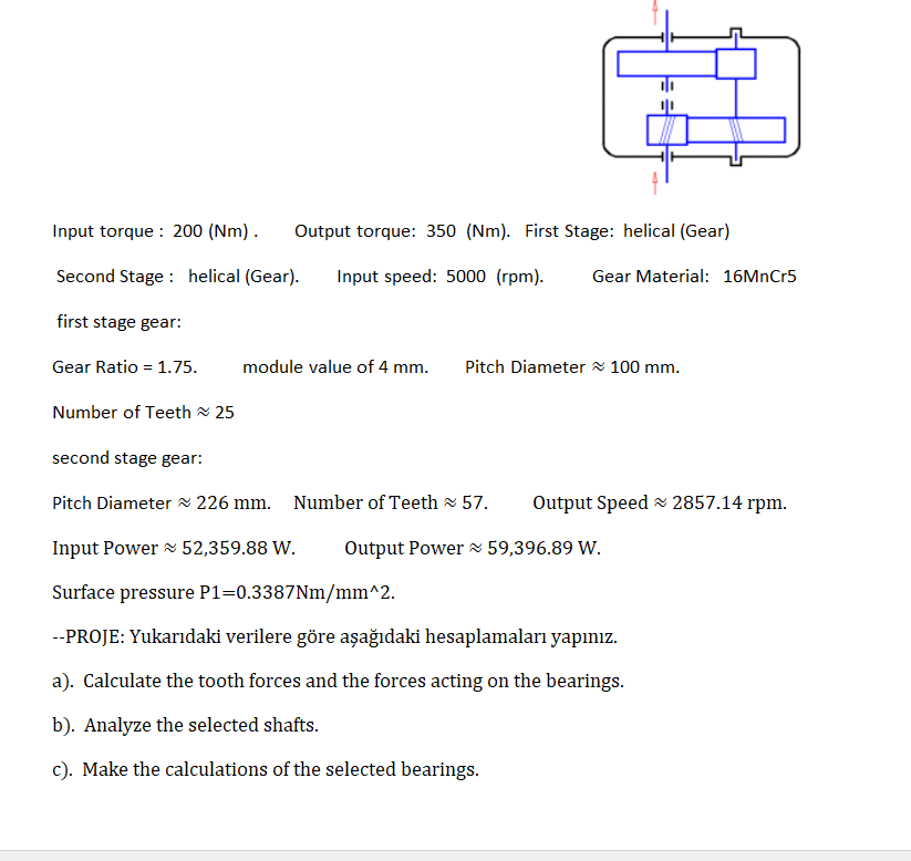 Solved Input torque: 200(Nm). Output torque: 350(Nm). First | Chegg.com