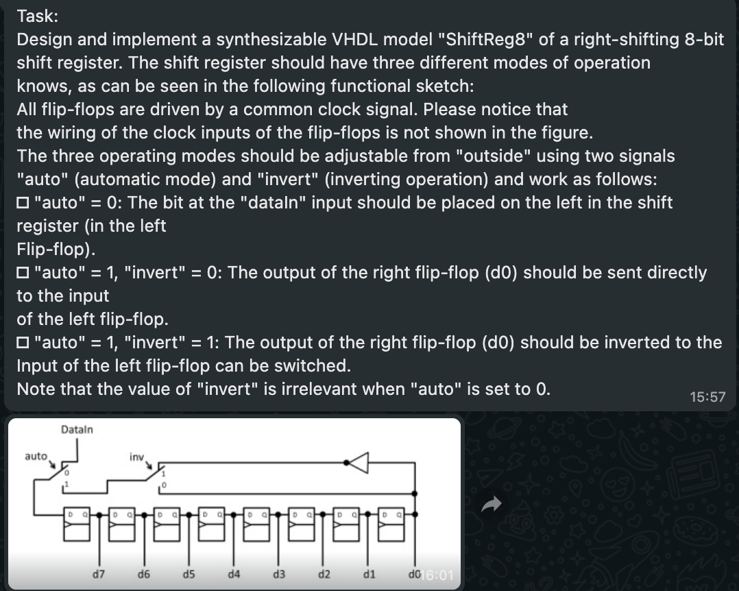Task Design And Implement A Synthesizable Vhdl Model