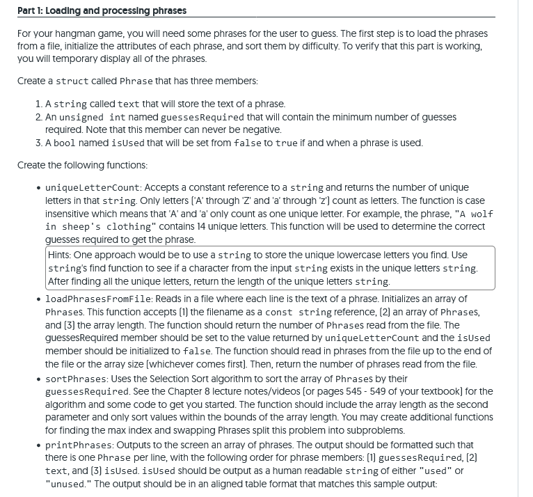 DESCRIPTION The final project will be to create a | Chegg.com