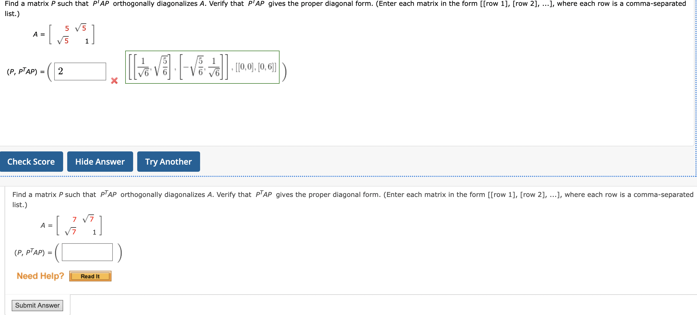 Solved Find the answer to the BOTTOM question please. The | Chegg.com