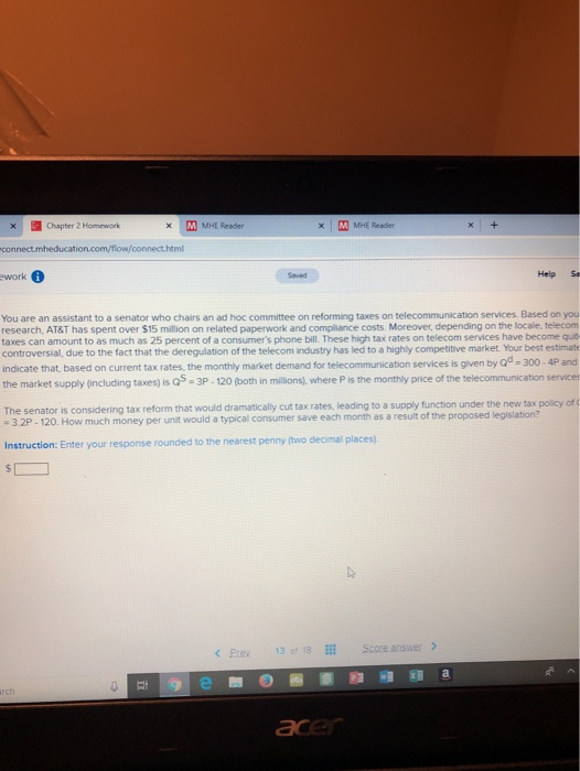 Solved Chapter 2 Homework M MHE Reader x M MHE Reader ework | Chegg.com Solved Chapter 2 Homework M MHE Reader x M MHE Reader ework | Chegg.com