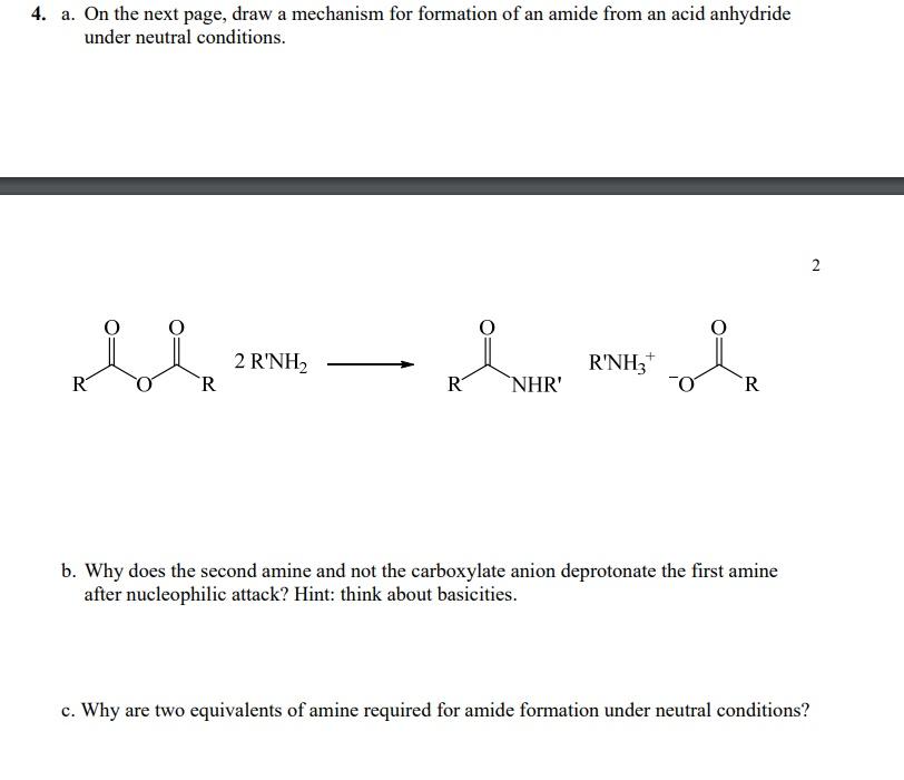 Solved 4. a. On the next page, draw a mechanism for | Chegg.com
