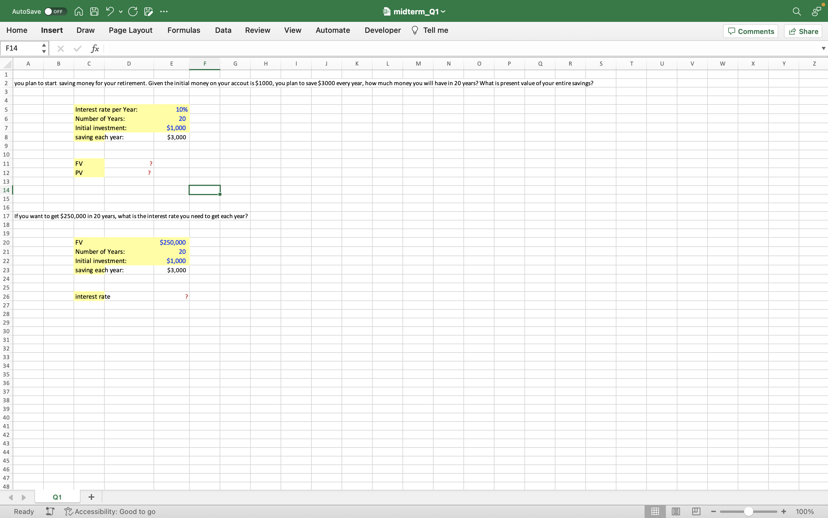 Solved AutoSave midterm_Q1 Home Insert Draw Page Layout | Chegg.com