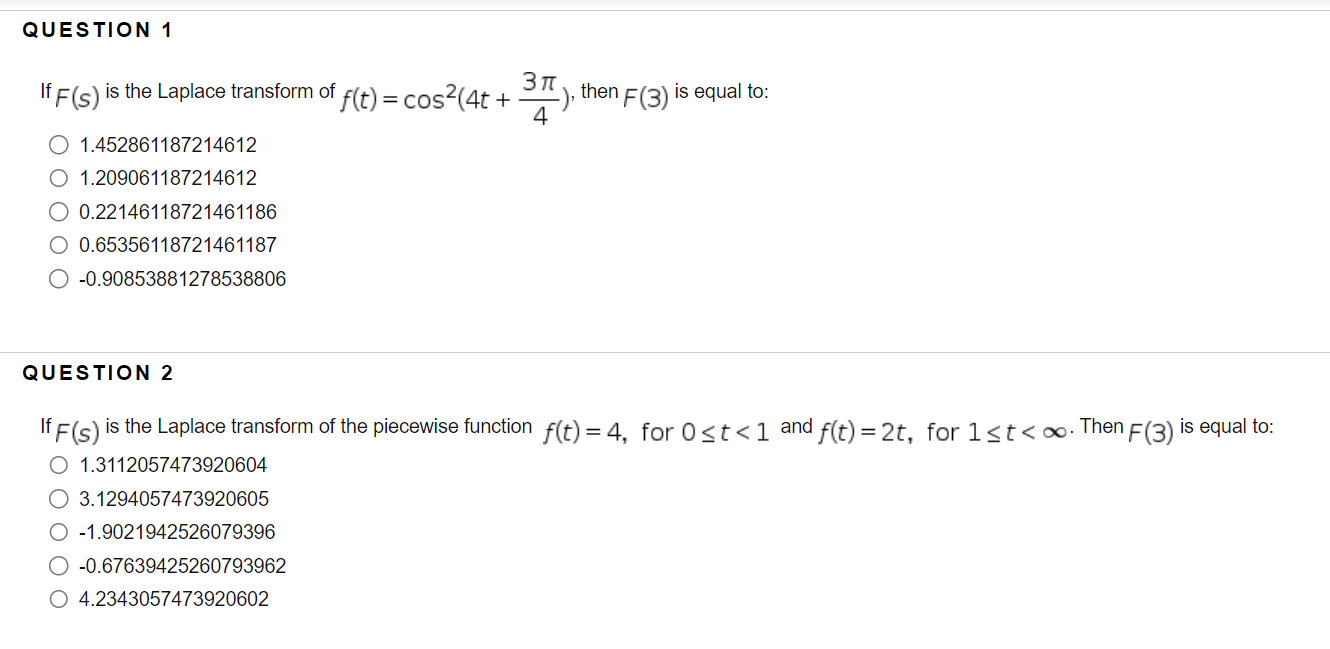 Solved If F(s) is the Laplace transform of | Chegg.com