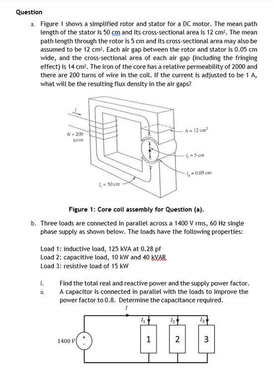 Solved Question a. Figure 1 shows a simplified rotor and | Chegg.com