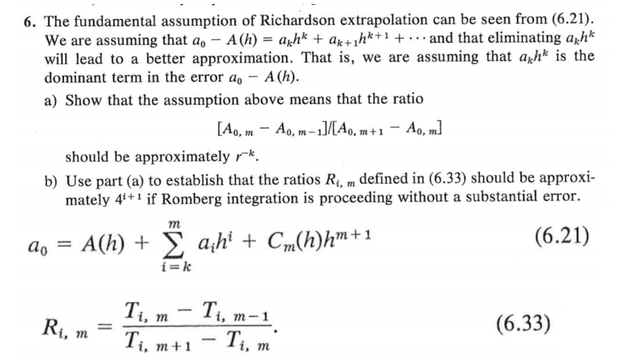 Solved 6. The fundamental assumption of Richardson | Chegg.com