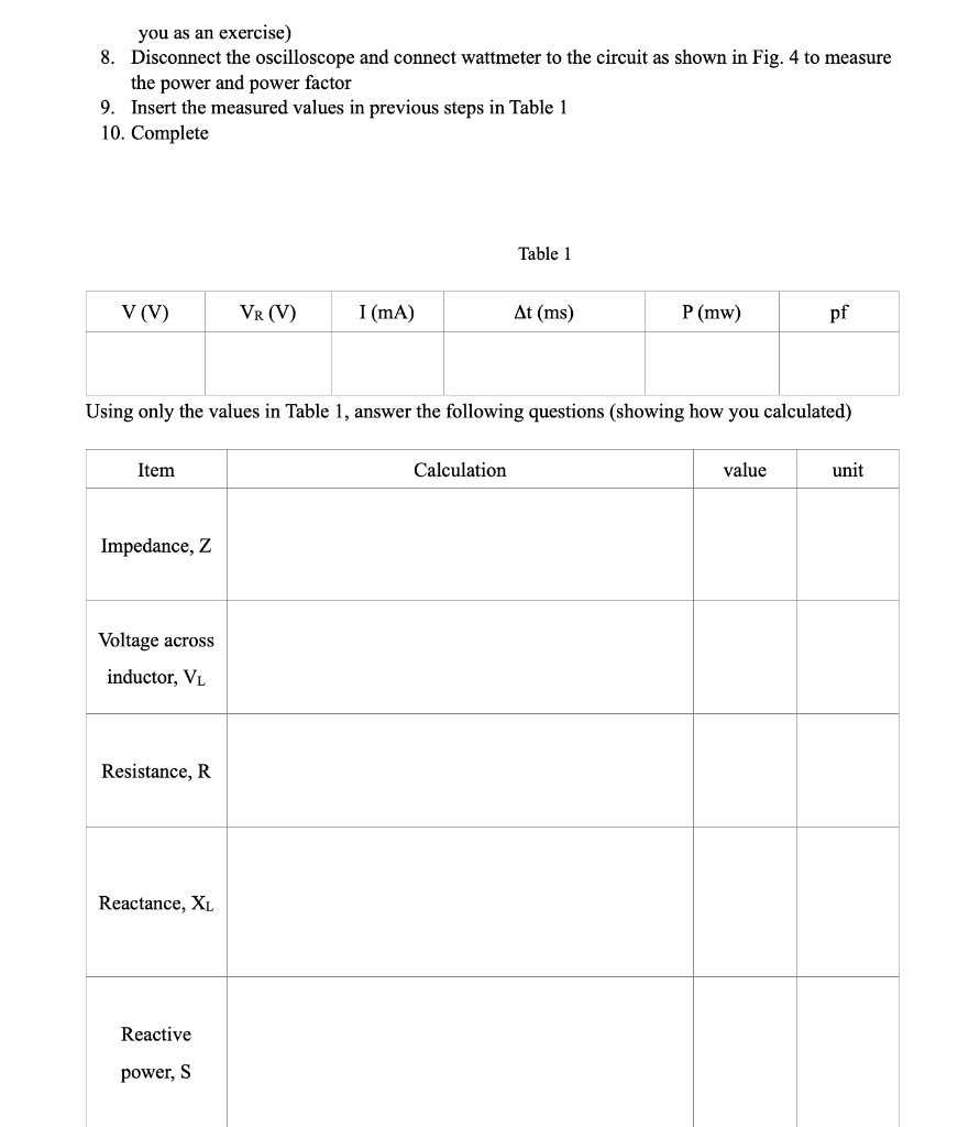 Solved PRE-LABORATORY CALCULATIONS AND SIMULATIONS (should | Chegg.com