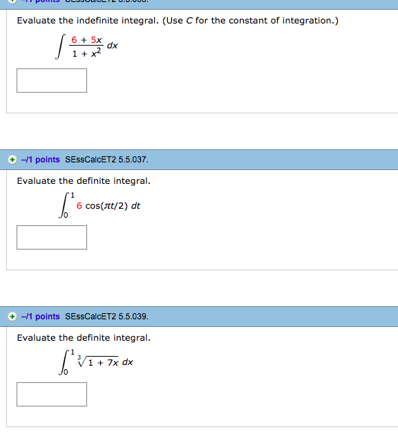 Solved Evaluate The Indefinite Integral Use C For The Chegg solved-evaluate-the-indefinite-integral-use-c-for-the-chegg