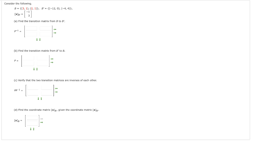 Solved Consider the following. | Chegg.com