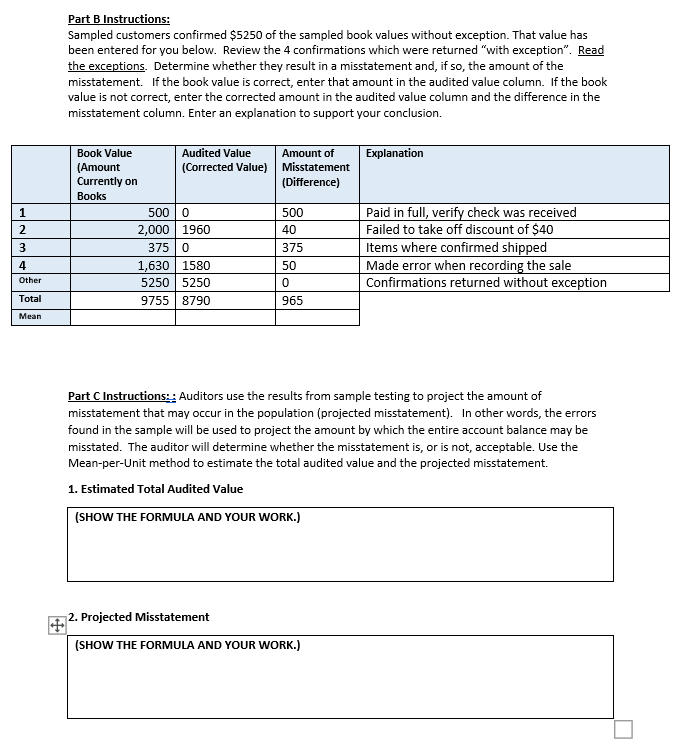 Audit Practice Set Part 3: Substantive Testing Part A | Chegg.com