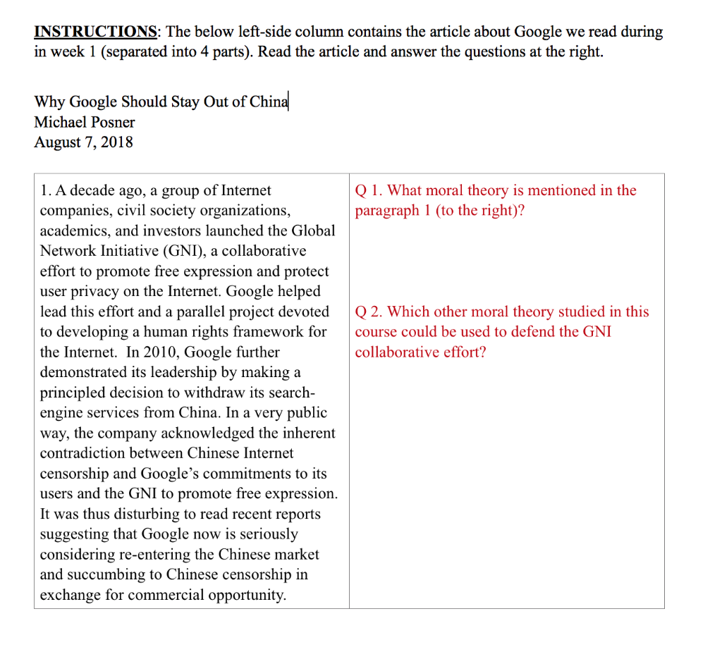 Solved INSTRUCTIONS: The below left-side column contains the | Chegg.com